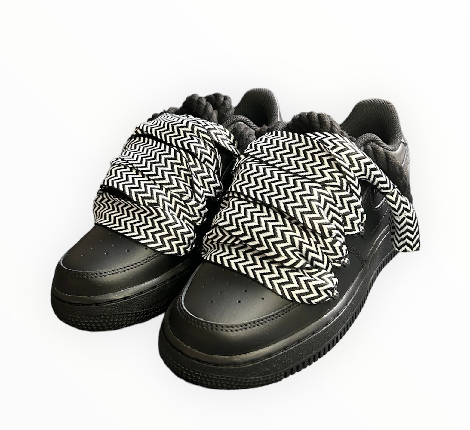 Flat x Rope Air Force 1’07 Black – C.ropeforces